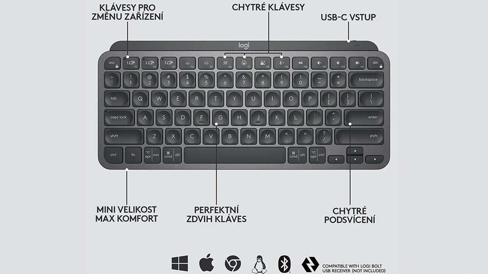 MX Keys Mini for Mac Space grey US | Planeo